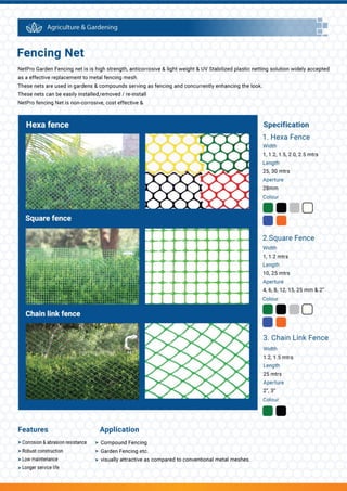 Plastic Netting Solution By Bhavna Plastic | PDF