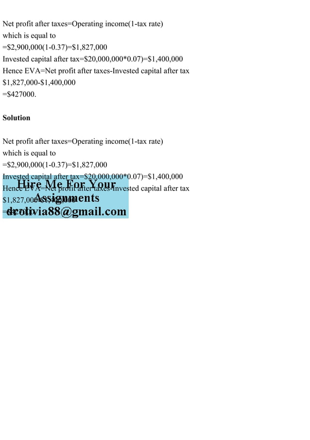 Net profit after taxes=Operating income(1-tax rate)which is equal .pdf