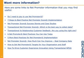 Net Promoter Score - A 10 Slide Introduction | PDF