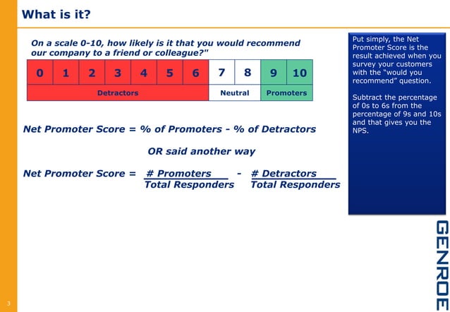 Net Promoter Score - A 10 Slide Introduction | PDF