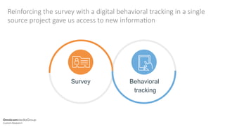 Utilising digital behavioural data to improve tracking studies | PPT