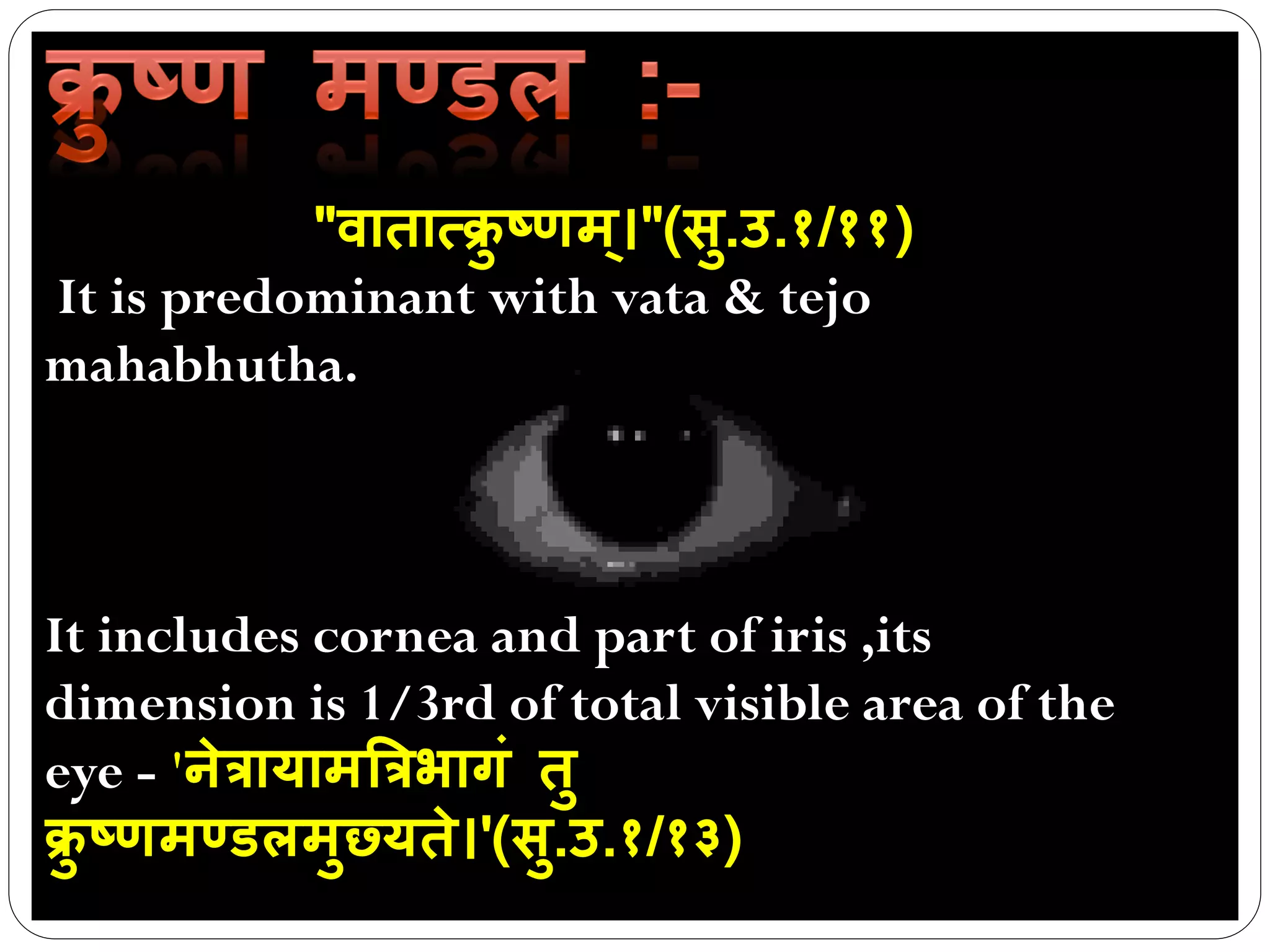 Human eye anatomy in ayurveda - netra bhagas | PDF