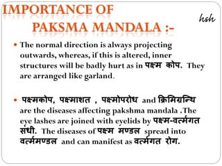 Human eye anatomy in ayurveda - netra bhagas | PDF