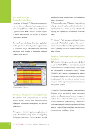 Netrac Fault Management Solution | PDF | Computer Software and Applications | Computing