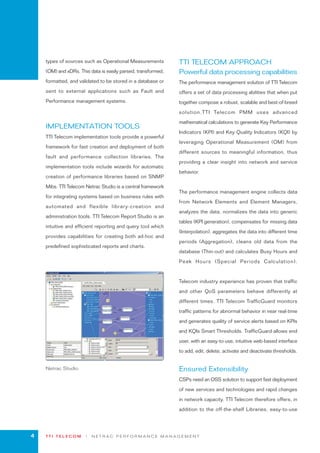 Netrac Performance Management Solution | PDF | Free Download