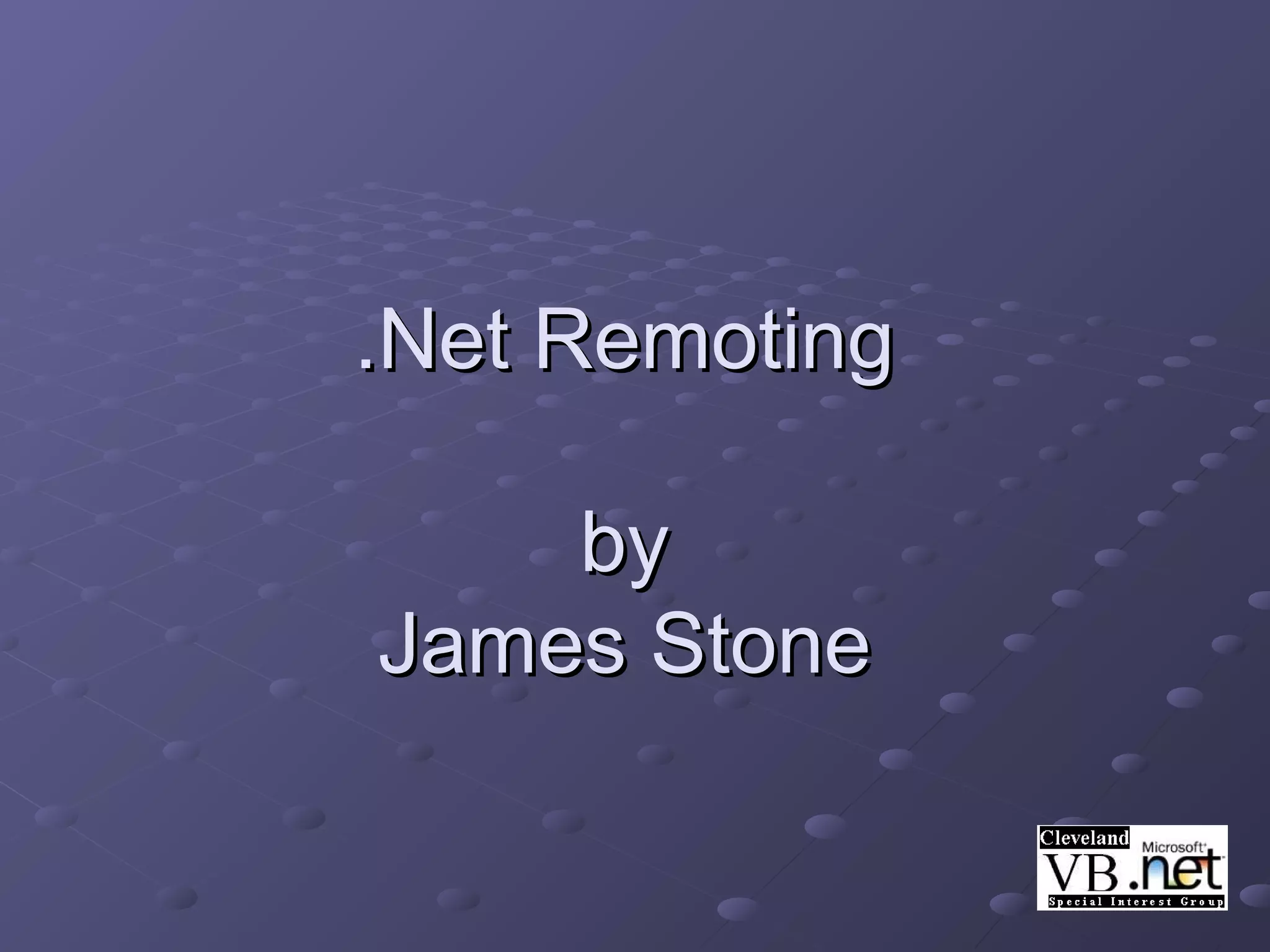 Net remoting | PPT