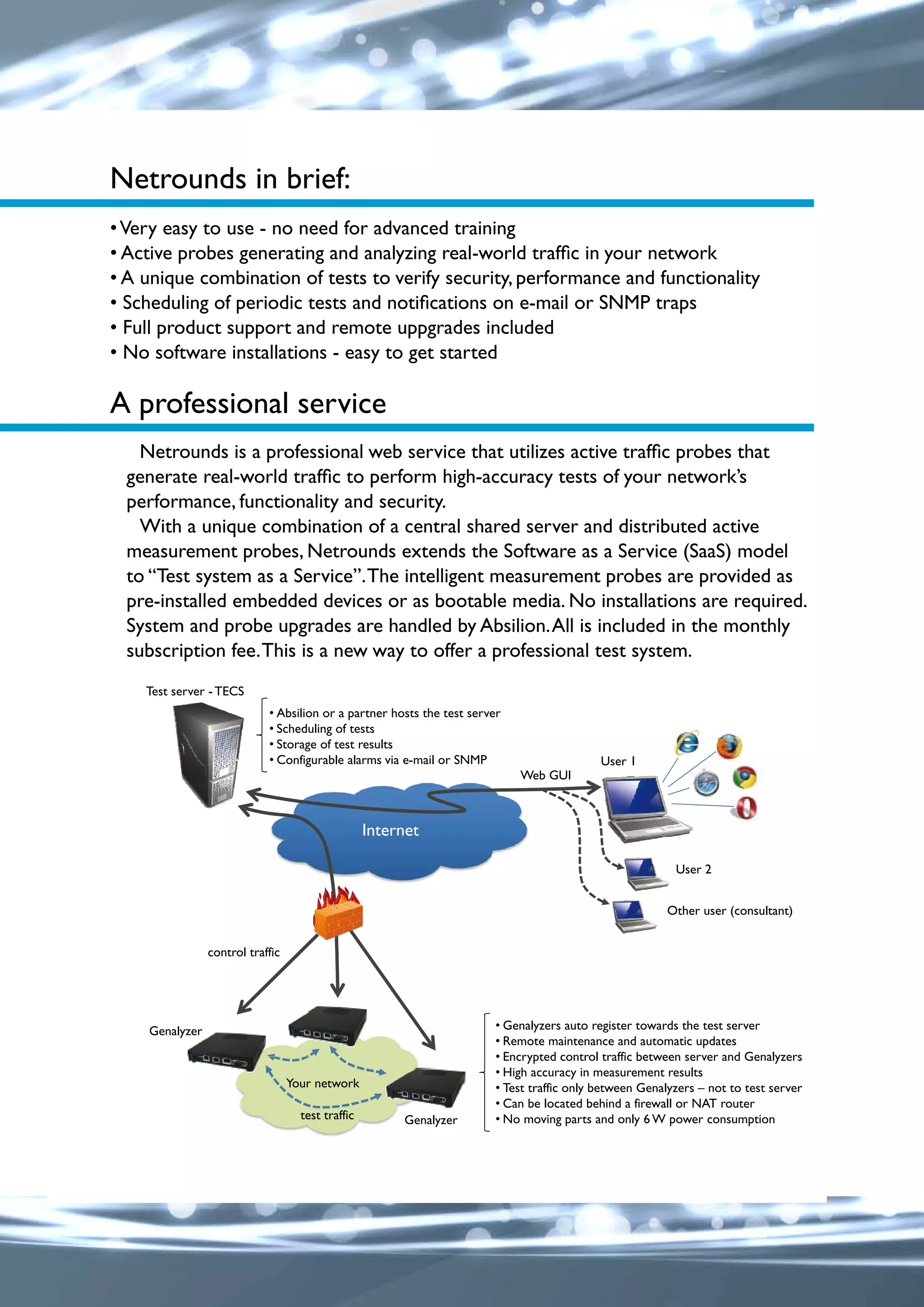 Netrounds Product Sheet | PDF