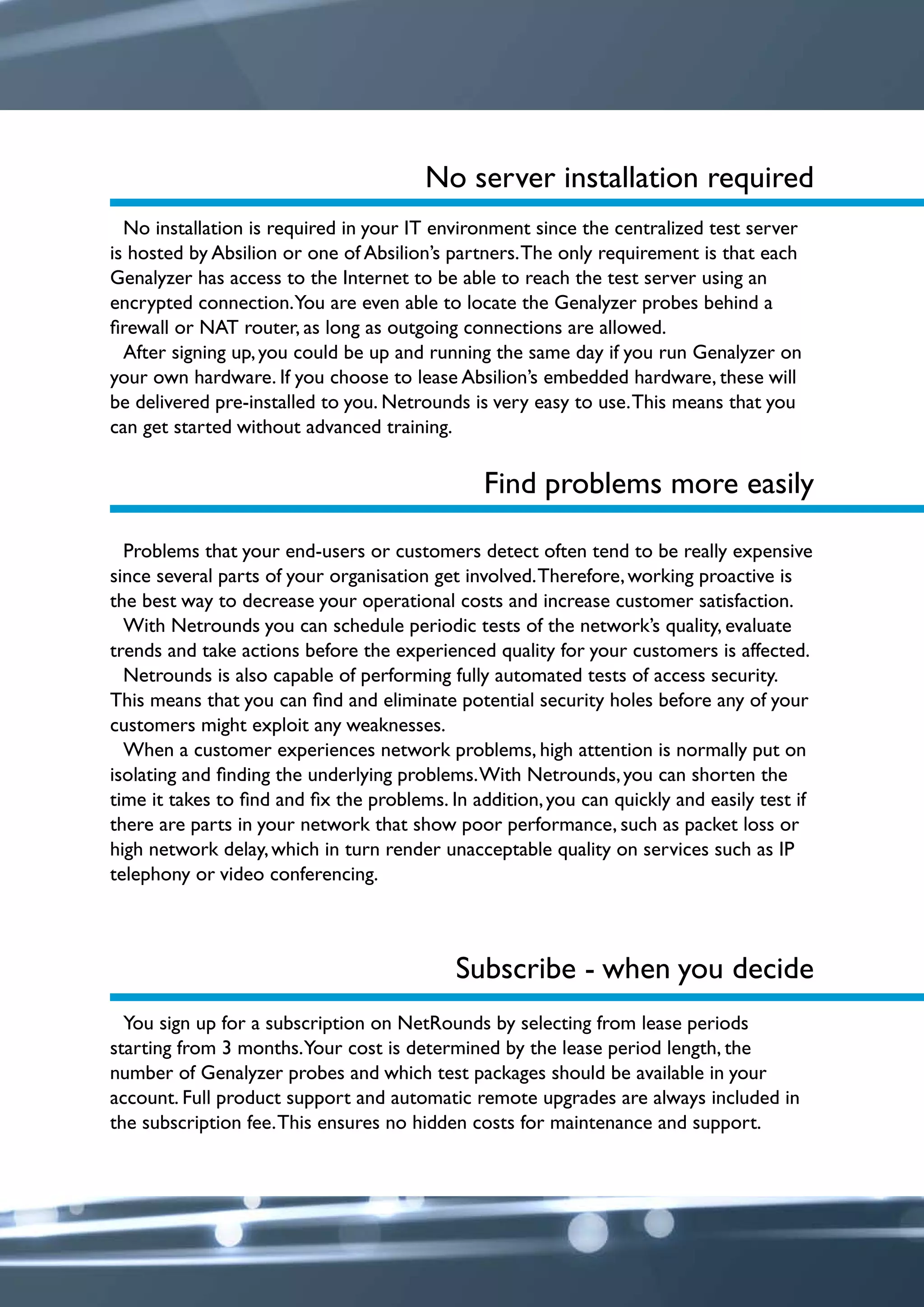 Netrounds Product Sheet | PDF