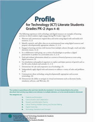 Digital Tools for the Classroom --ISTE Standards Students | PDF