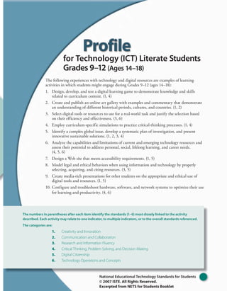 Digital Tools for the Classroom --ISTE Standards Students | PDF