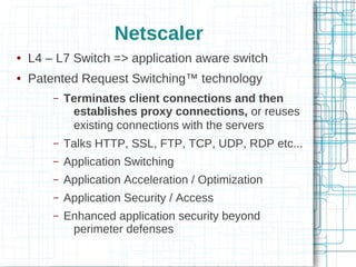 NetScaler and advanced networking in cloudstack | PDF