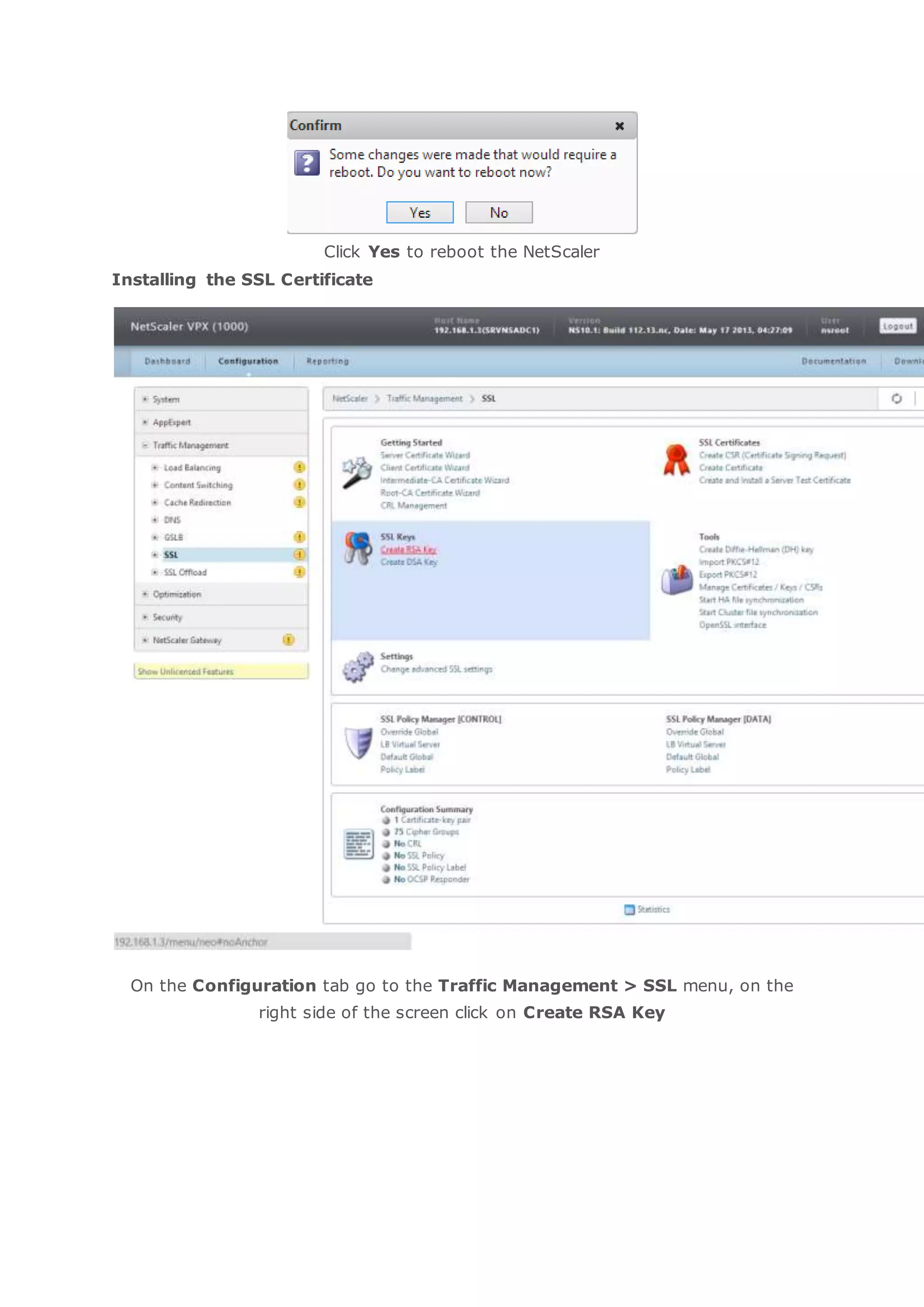 Net scaler installation and configuration | DOCX | Computer Networking | Computing