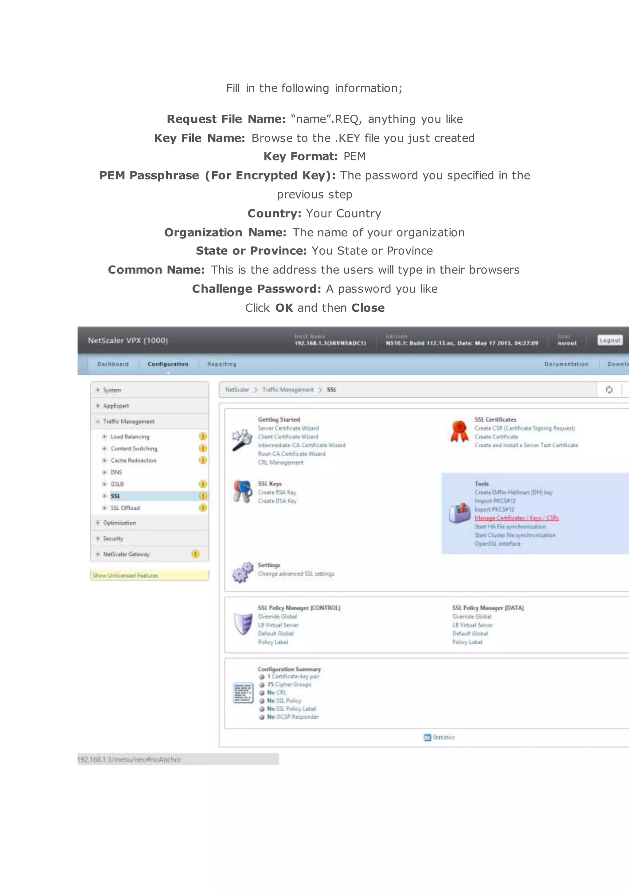 Net Scaler Installation And Configuration Docx Computer Networking 0492