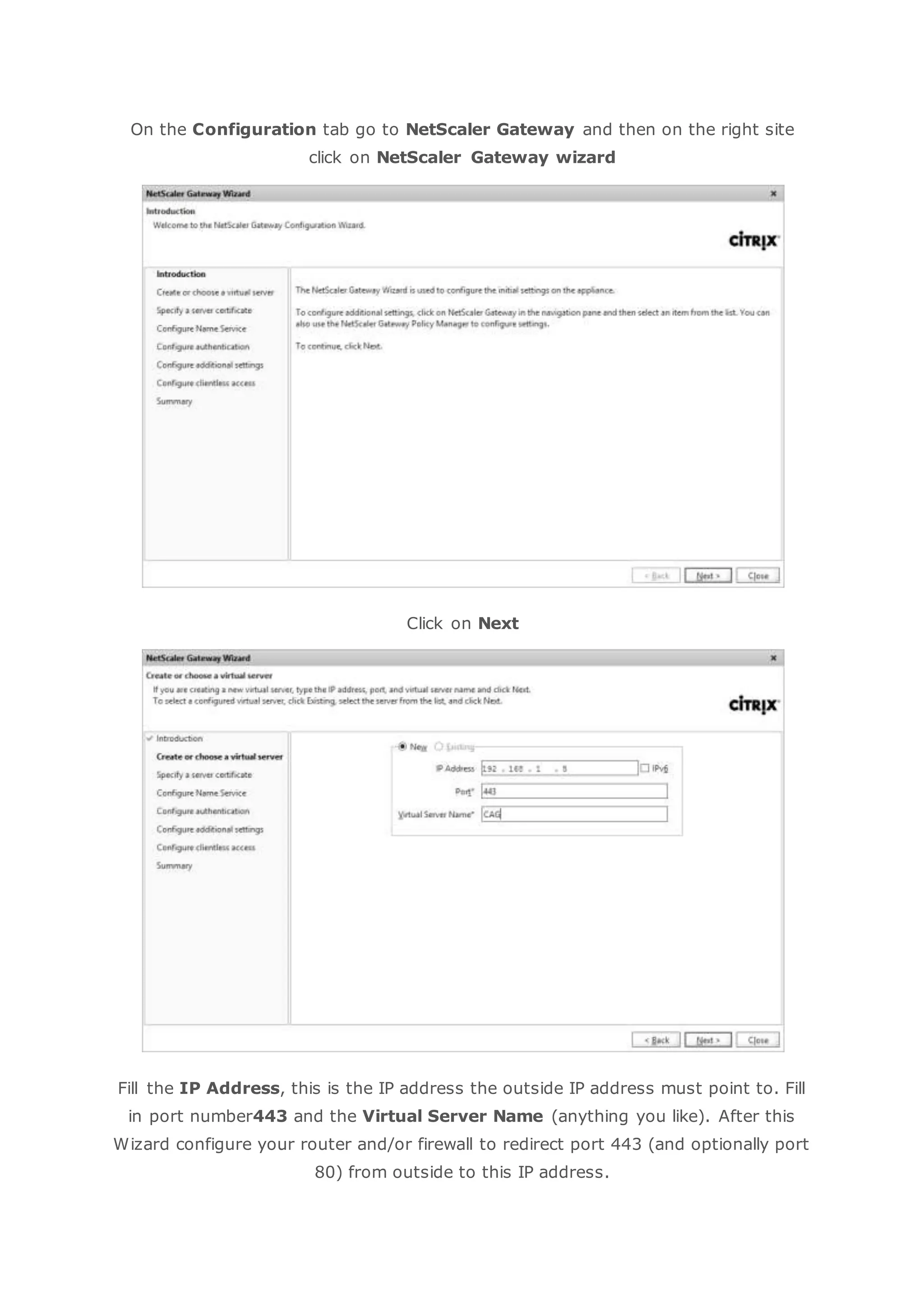 Net scaler installation and configuration | DOCX | Computer Networking | Computing