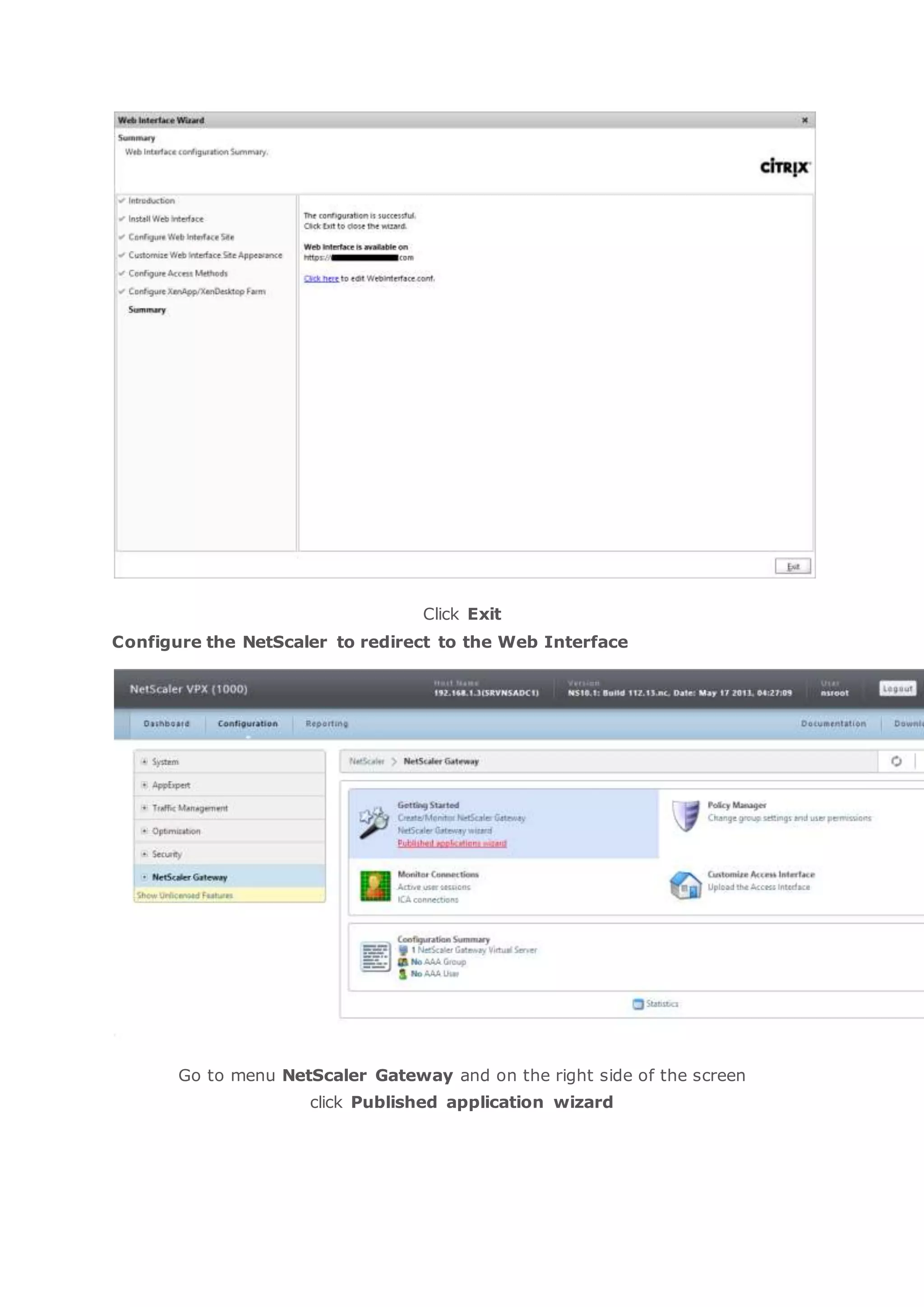 Net scaler installation and configuration | DOCX | Computer Networking | Computing