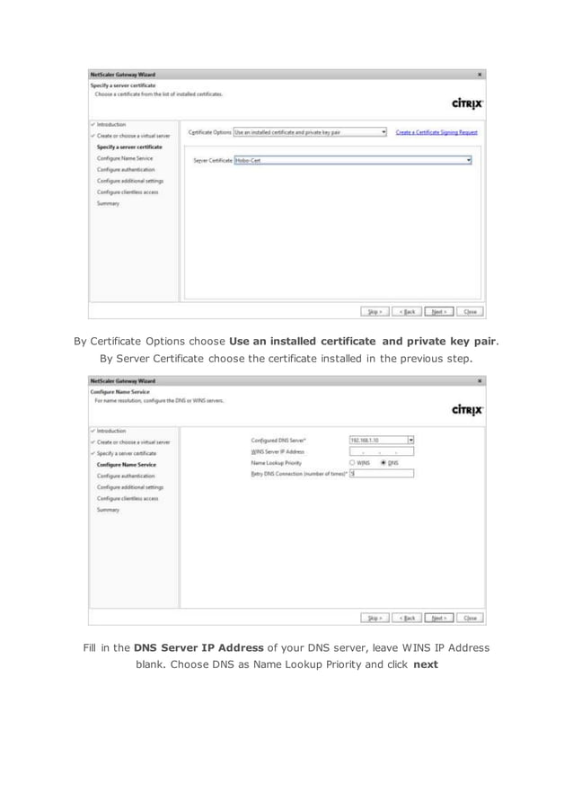 Net scaler installation and configuration | DOCX | Computer Networking | Computing
