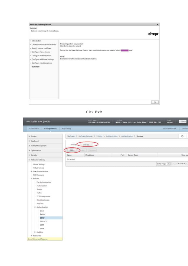 Net scaler installation and configuration | DOCX | Computer Networking | Computing
