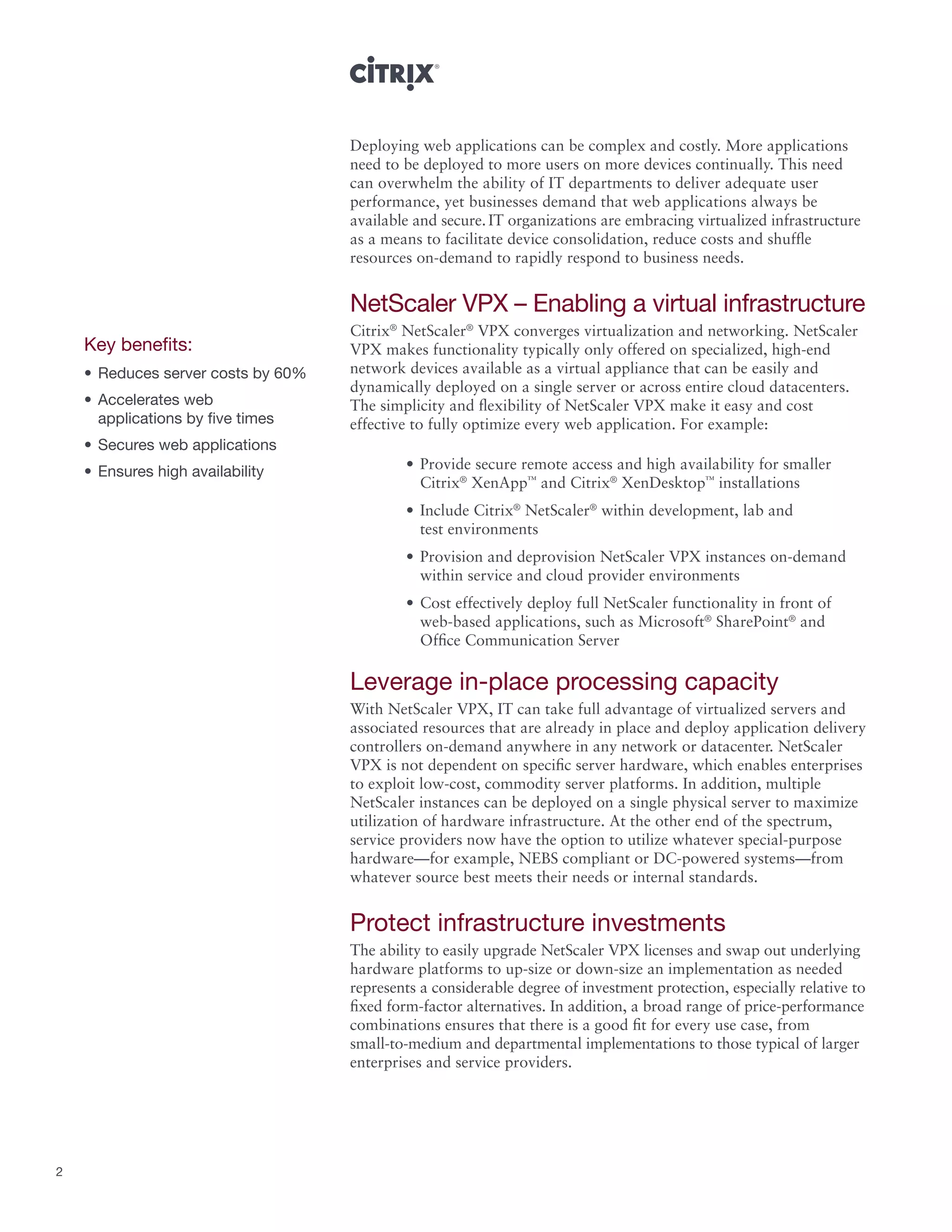 Net scaler vpx | PDF