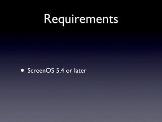 Netscreen Policy Based Routing | KEY