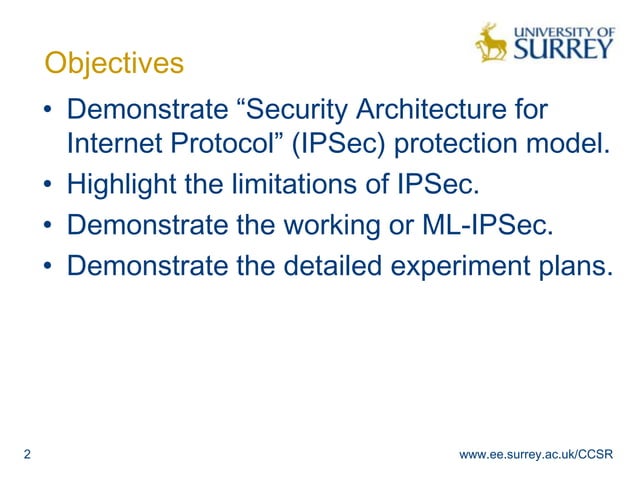 Multilayer Security Architecture for Internet Protocols | PPT