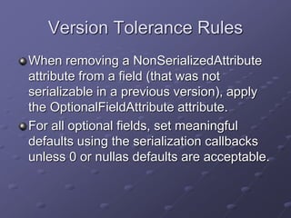Net serialization | PPTX | Programming Languages | Computing
