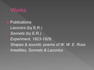 Chinua Achebe, W.W.E. Ross & Patrick White | PPT