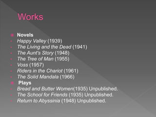 Chinua Achebe, W.W.E. Ross & Patrick White | PPT