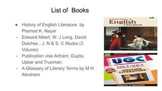 Net/ Gset guidance, English literature | PPT