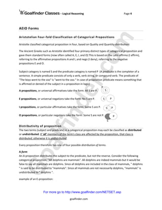 Net set logical reasoning - Critical Thinking | PDF