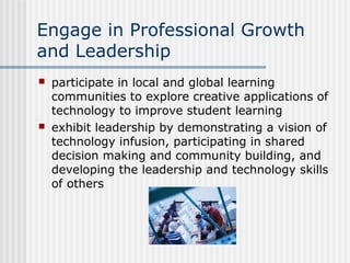 ISTE Technology Standards for Teachers | PPTX