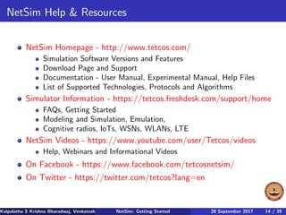 Netsim webinar-iitm-sep-17 | PDF