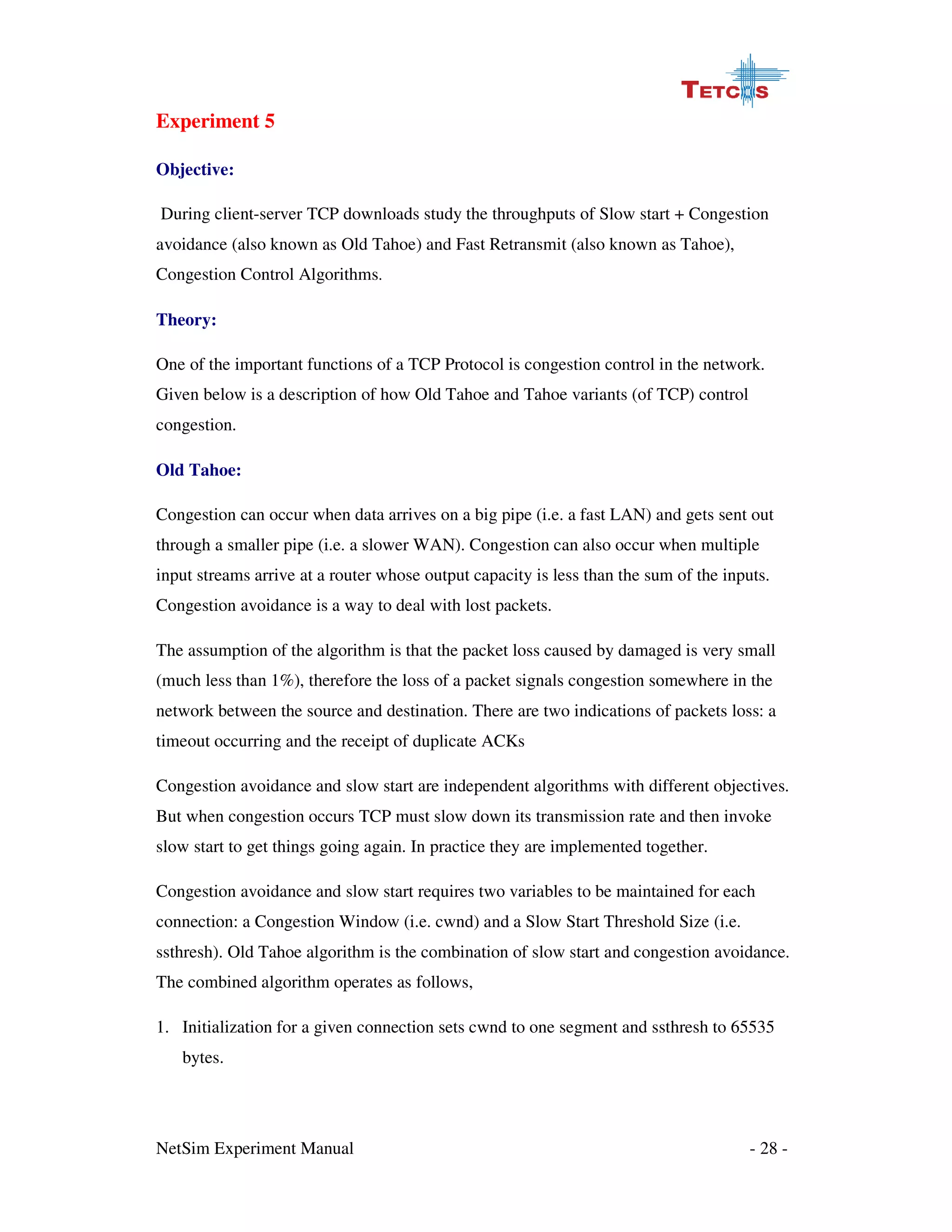 Netsim experiment manual | PDF