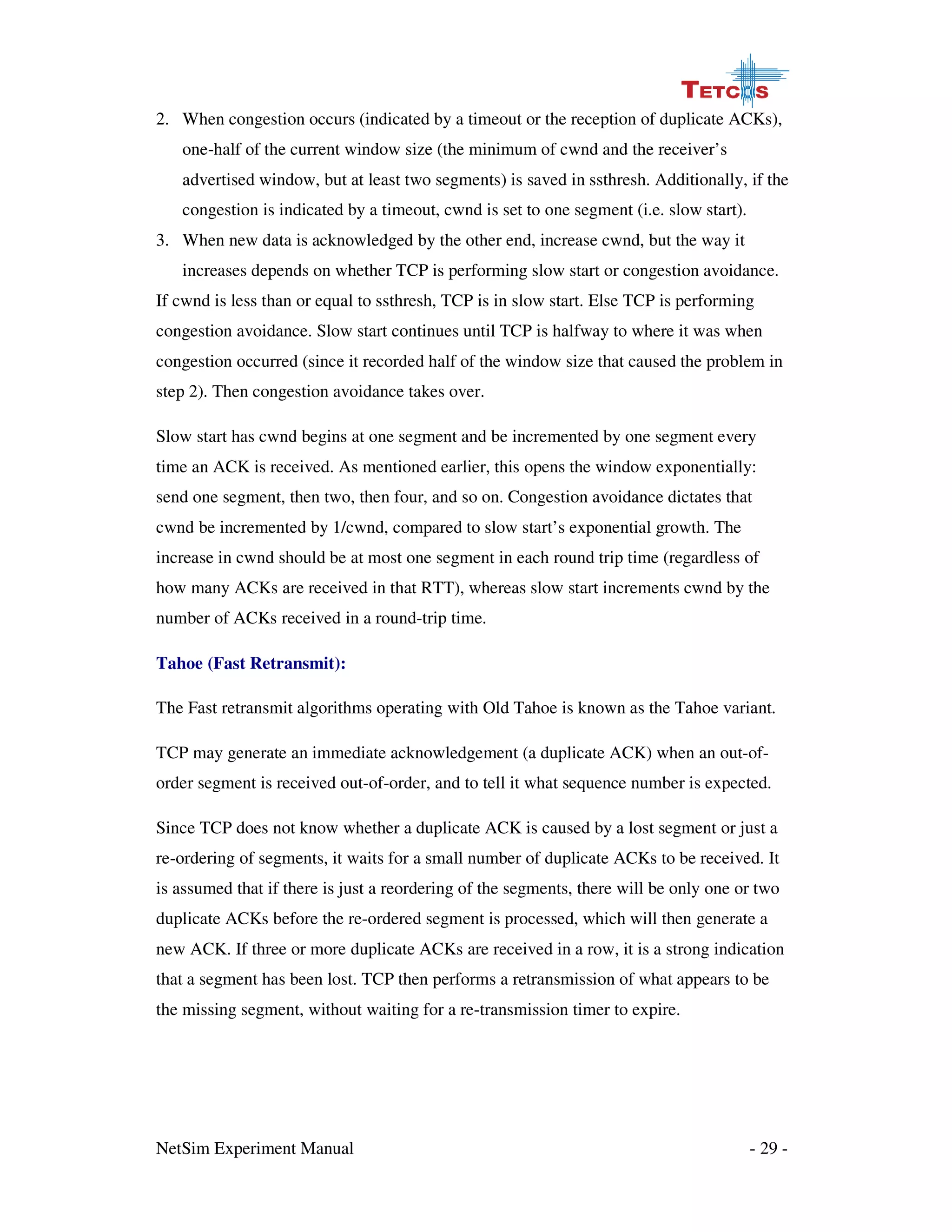 Netsim experiment manual | PDF