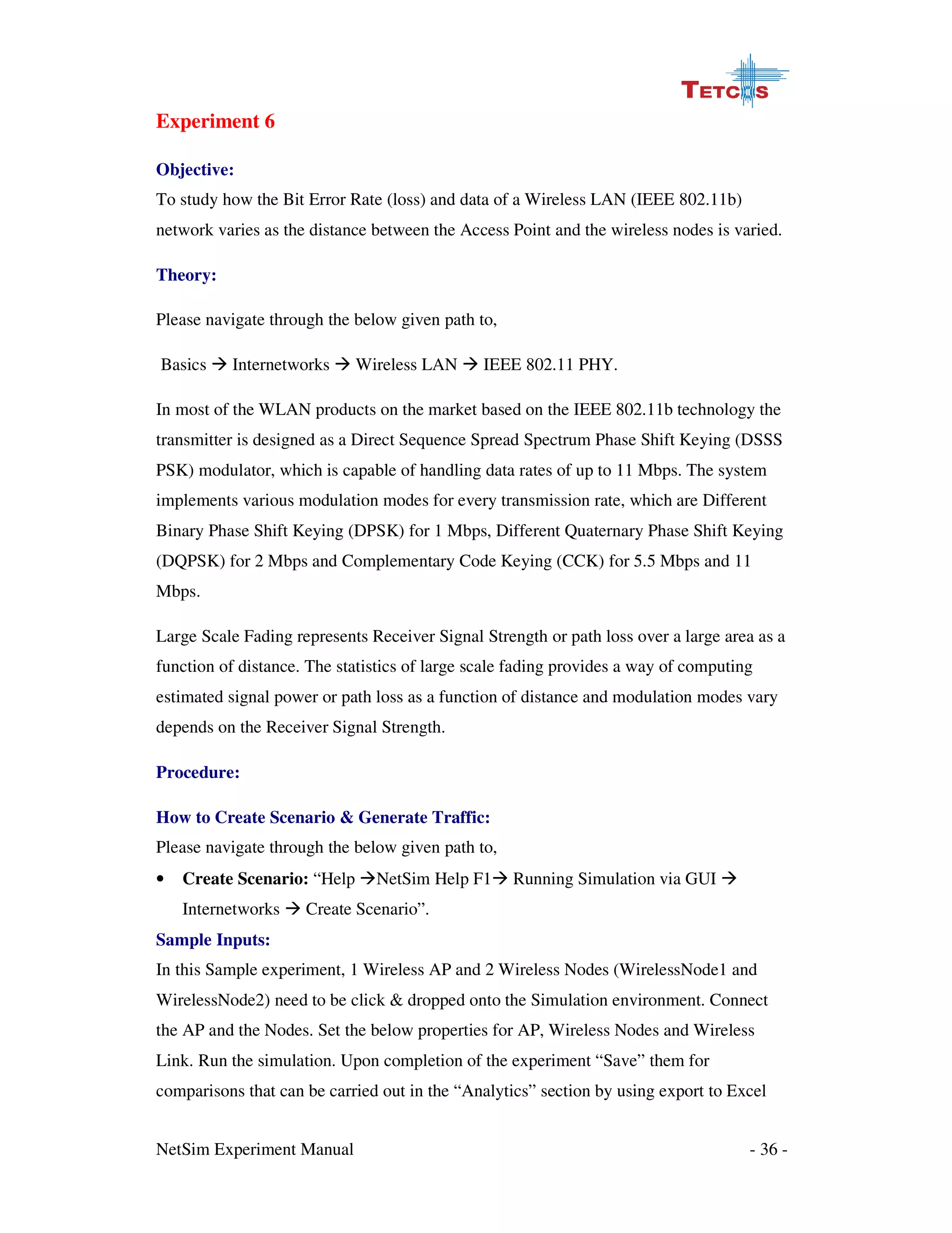 Netsim experiment manual | PDF