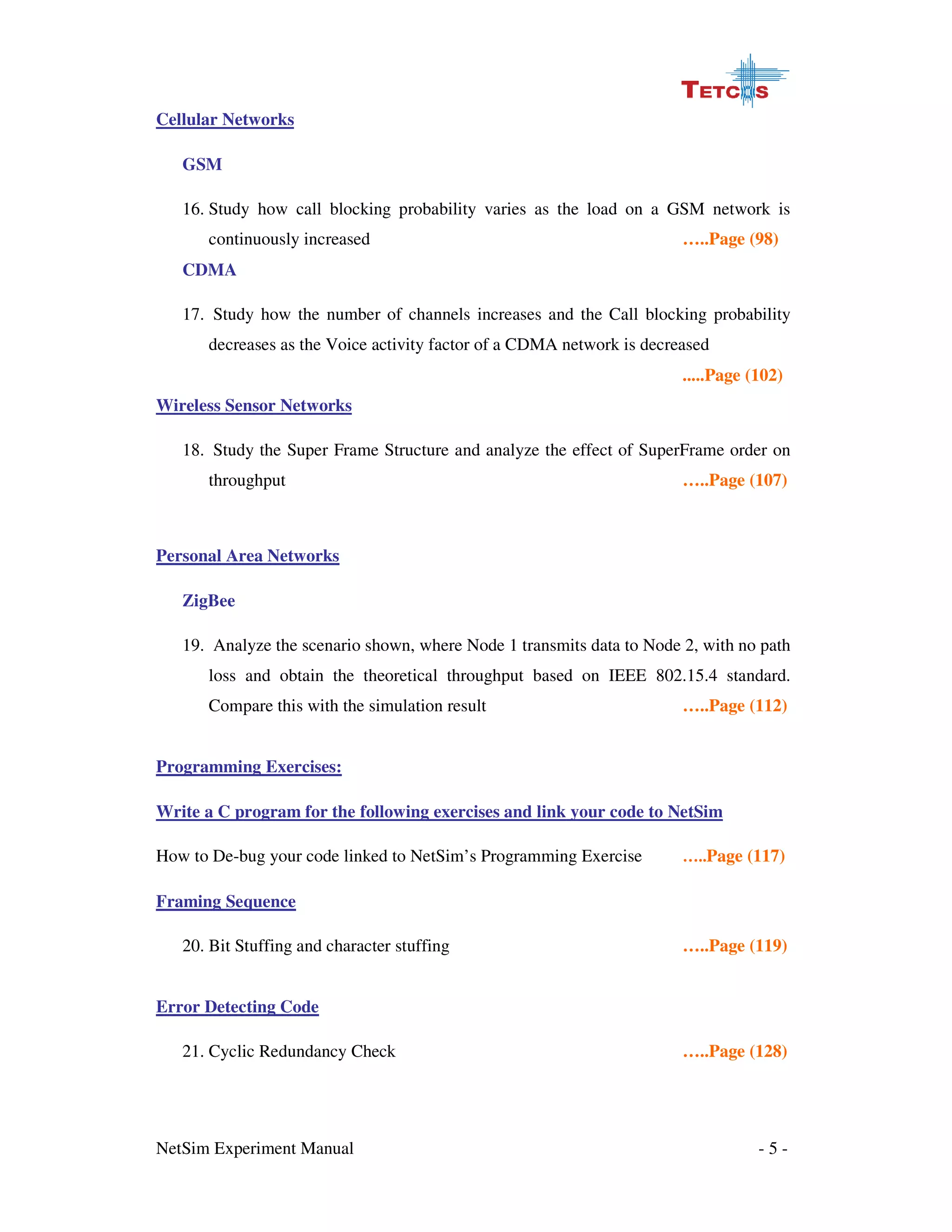 Netsim Experiment Manual Pdf Computer Networking Computing