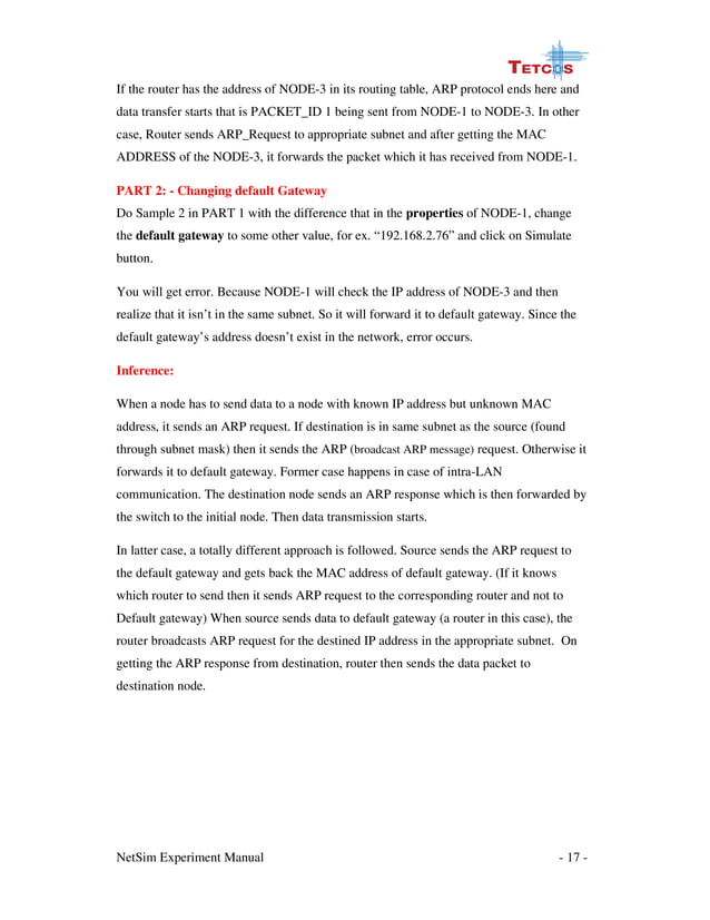 Netsim Experiment Manual Pdf Computer Networking Computing