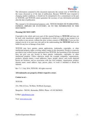 Netsim experiment manual | PDF