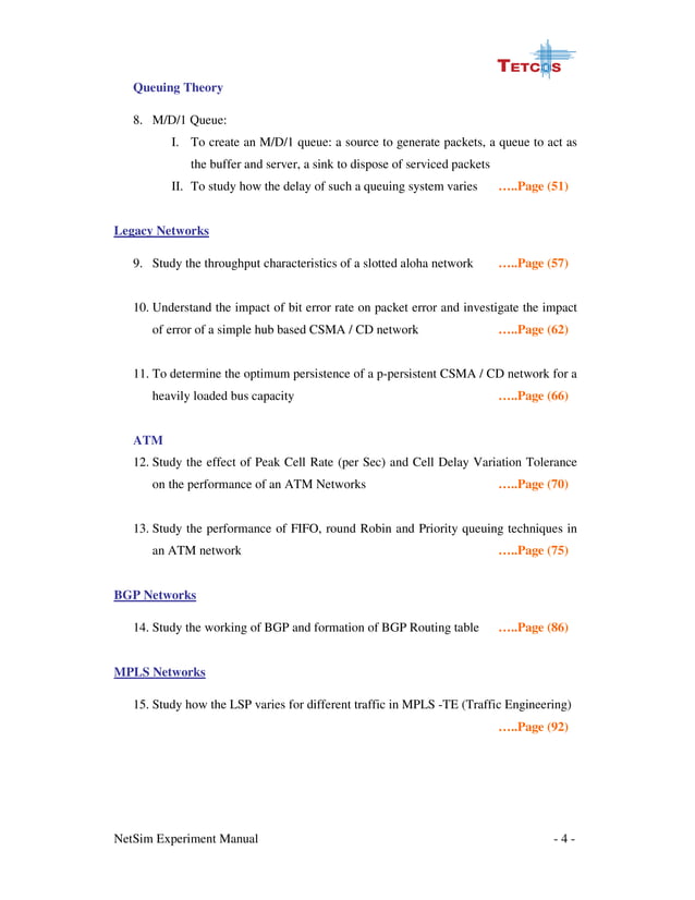 Netsim experiment manual | PDF | Computer Networking | Computing
