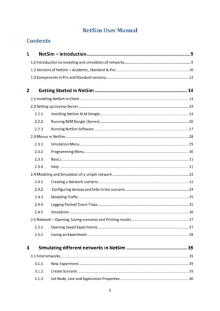 NetSim User Manual | PDF