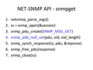 Net snmp API | PPTX