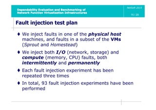Dependability Evaluation and Benchmarking of Network Function Virtualization Infrastructures | PPT