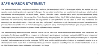 Netsol Technologies Investor Presentation September 2021 | PDF