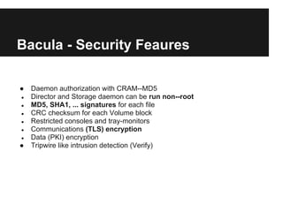 Bacula Overview | PDF