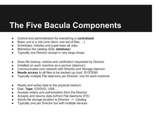 Bacula Overview | PDF