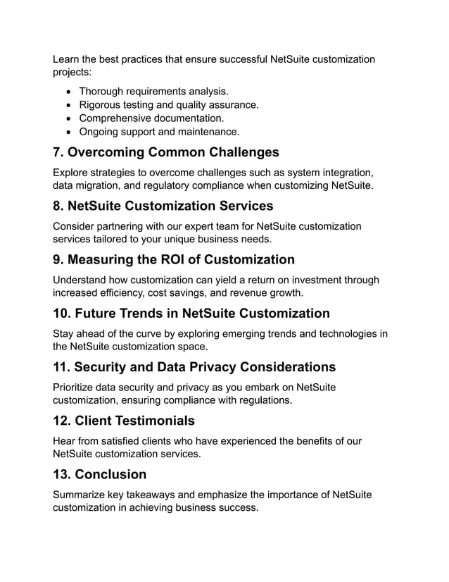 Netsuite Customization Pdf