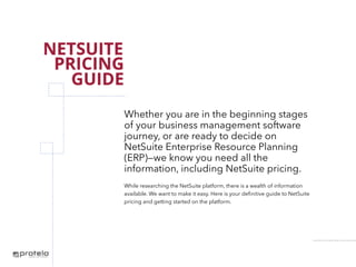 NetSuite Pricing Guide | PPT