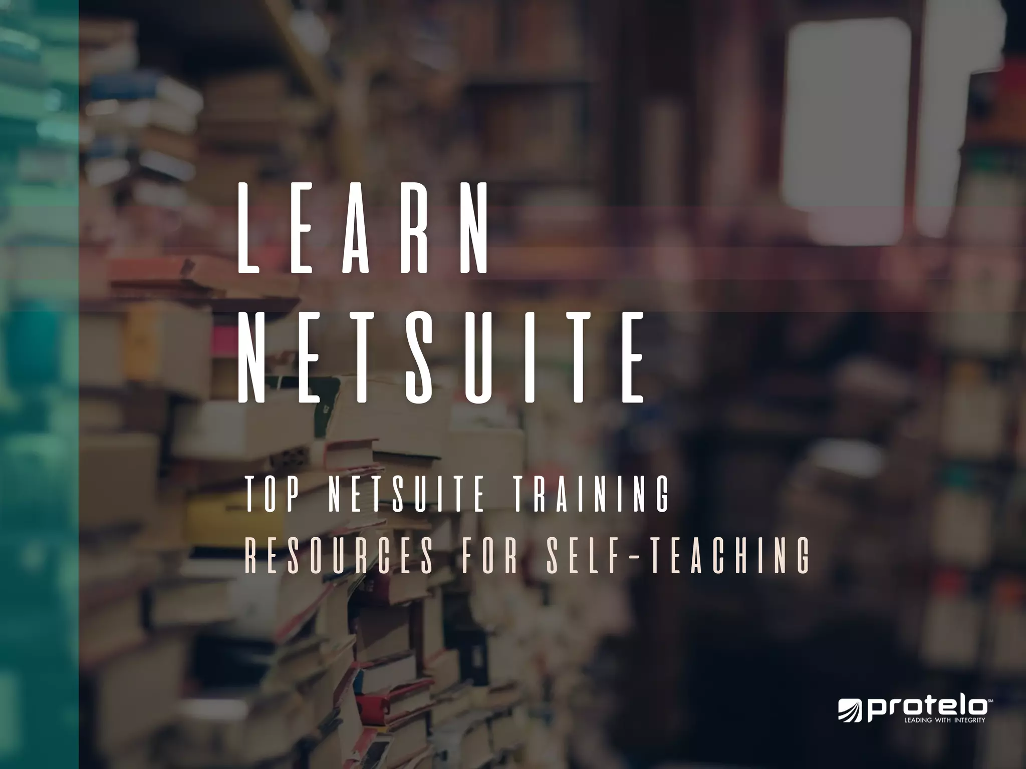 Learn NetSuite: Top NetSuite Training Resources For Self-Teaching | PDF