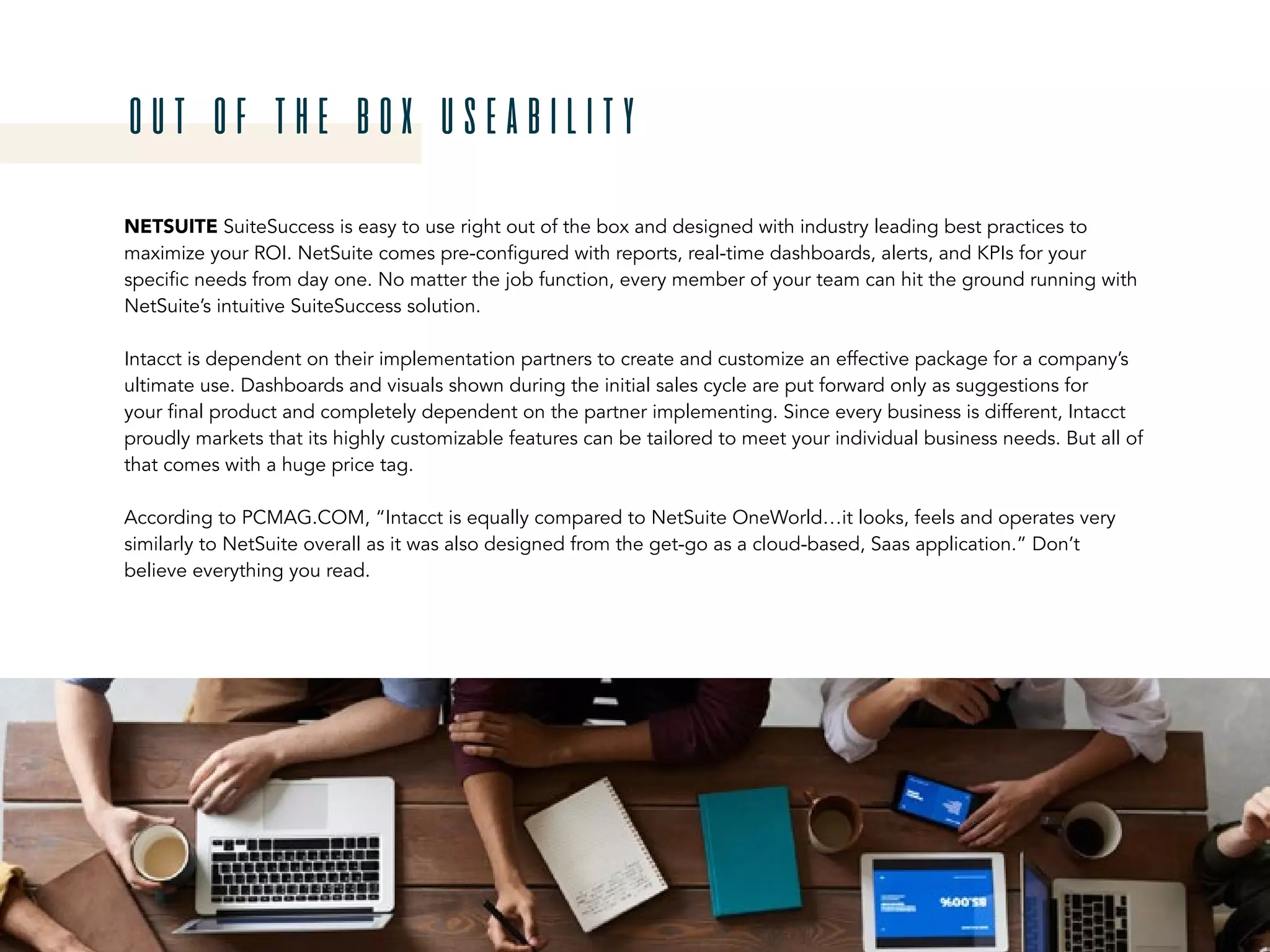 NetSuite Vs Intacct Comparison | PPT