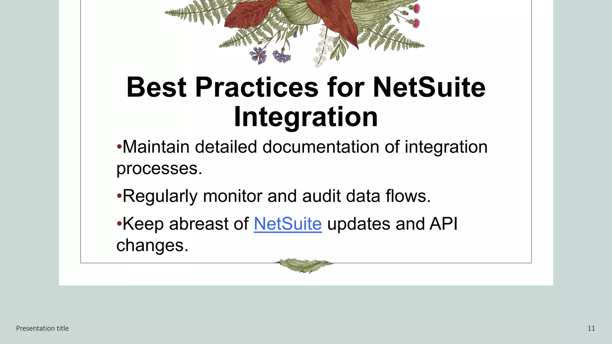 NetSuite API and EDI integration | PPT