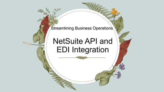 NetSuite API and EDI integration | PPT